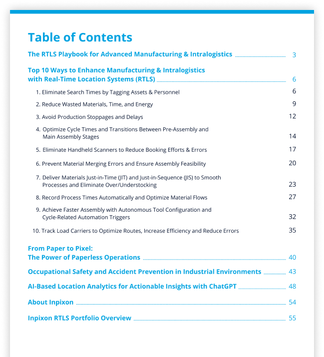 The RTLS Playbook for Advanced Manufacturing & Intralogistics